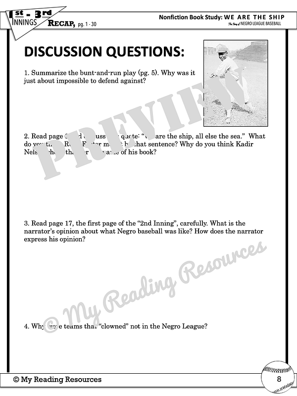 We Are the Ship Nonfiction Book Study - My Reading Resources