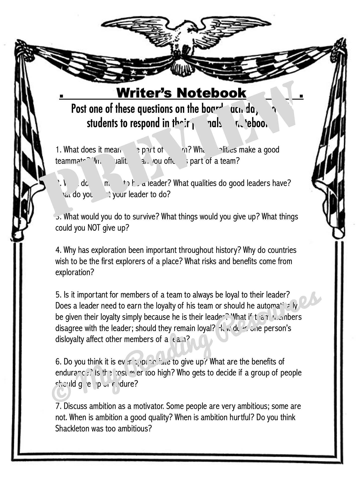 Shipwreck at the Bottom of the World Student Worksheet Packet - My ...