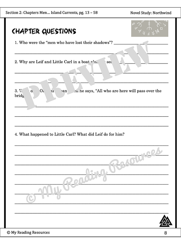 Northwind Student Worksheet Packet - My Reading Resources
