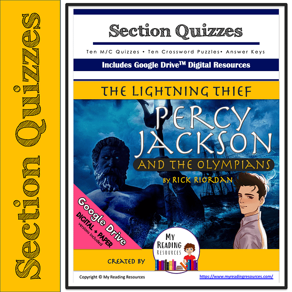 Percy Jackson and the Olympians: The Lightning Thief Section Quizzes ...