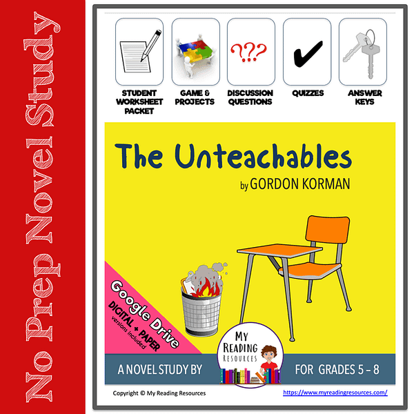 The Unteachables Novel Study - My Reading Resources
