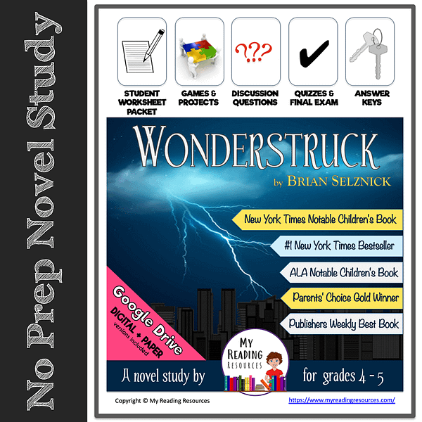 Wonderstruck Novel Study - My Reading Resources