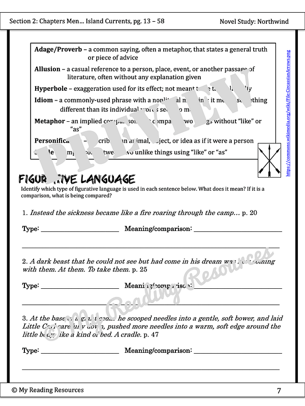 Northwind Student Worksheet Packet - My Reading Resources
