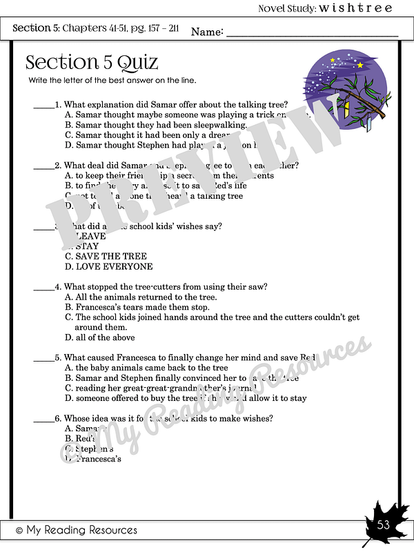 Wishtree Novel Study - My Reading Resources