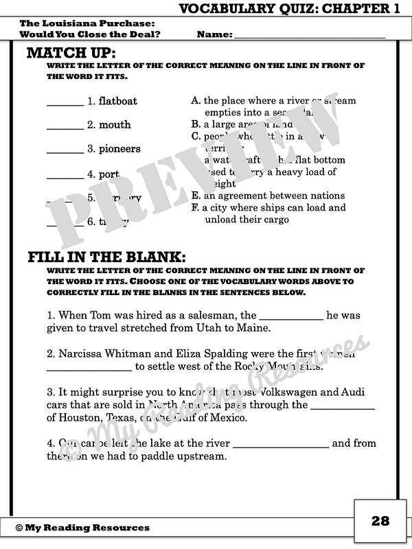 The Louisiana Purchase: Would You Close the Deal? Nonfiction Book Study ...