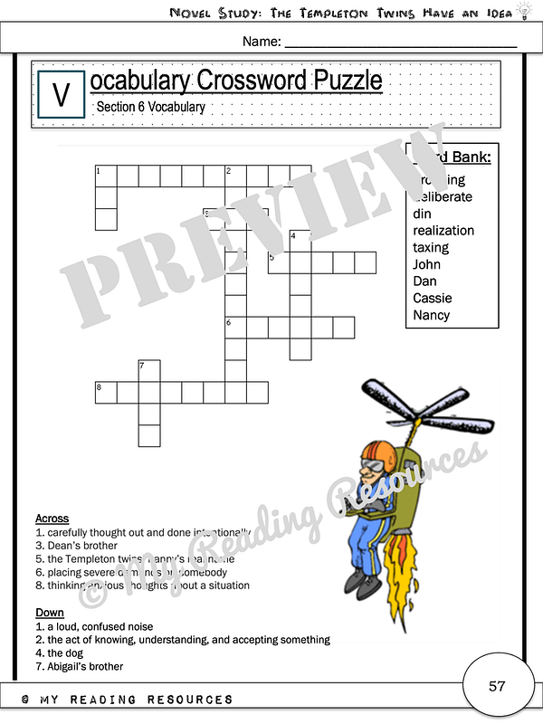 The Templeton Twins Have an Idea Novel Study - My Reading Resources