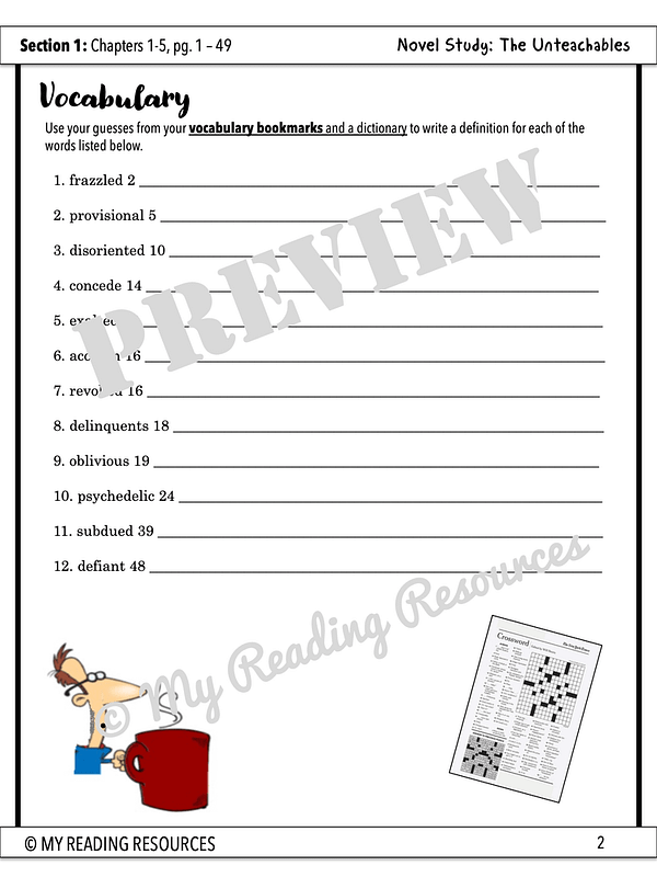 The Unteachables Novel Study - My Reading Resources