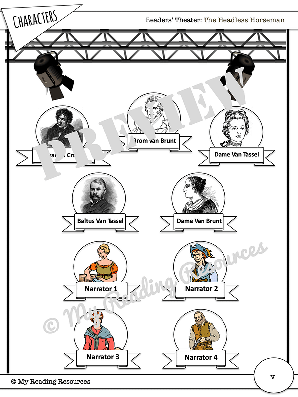 "The Headless Horseman" Readers' Theater Script - My Reading Resources