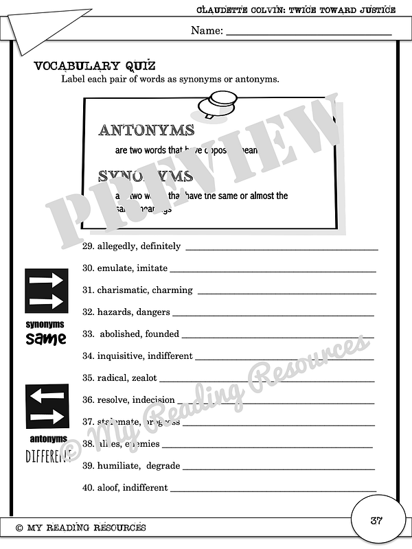 Claudette Colvin: Twice Toward Justice Nonfiction Book Study - My ...