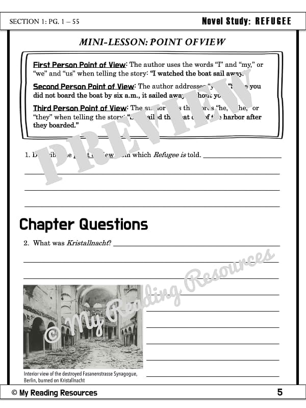 Refugee Student Worksheet Packet - My Reading Resources