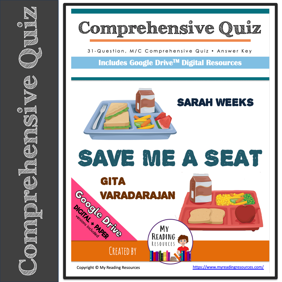Save Me A Seat Comprehensive Quiz - My Reading Resources