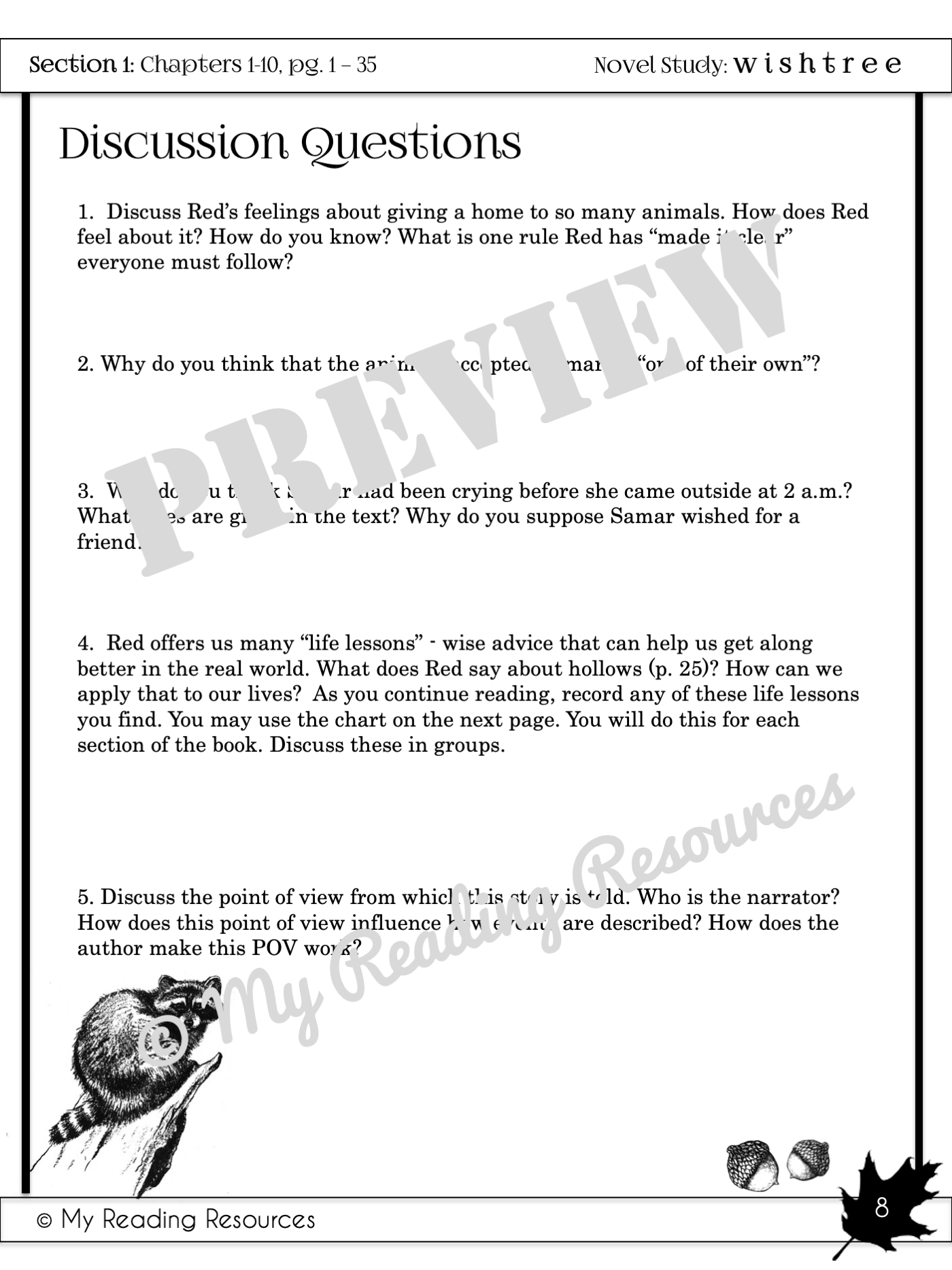 Wishtree Novel Study - My Reading Resources