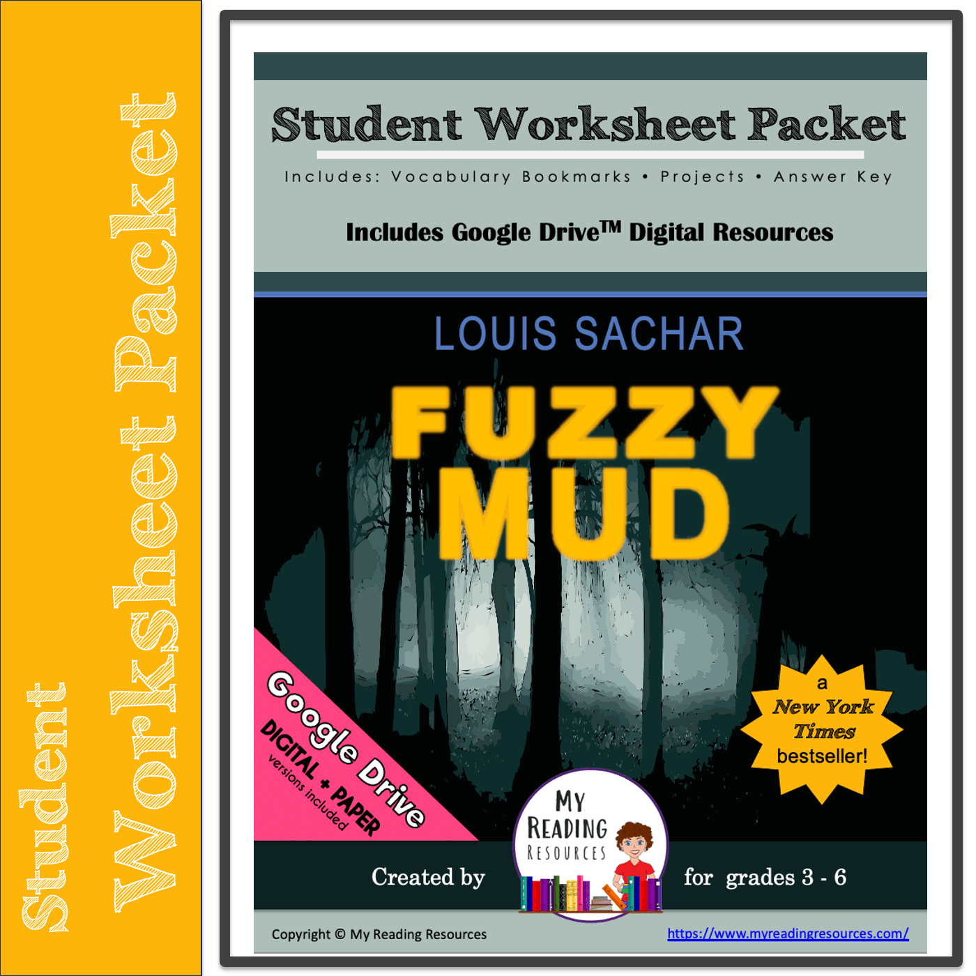Fuzzy Mud Student Worksheet Packet - My Reading Resources
