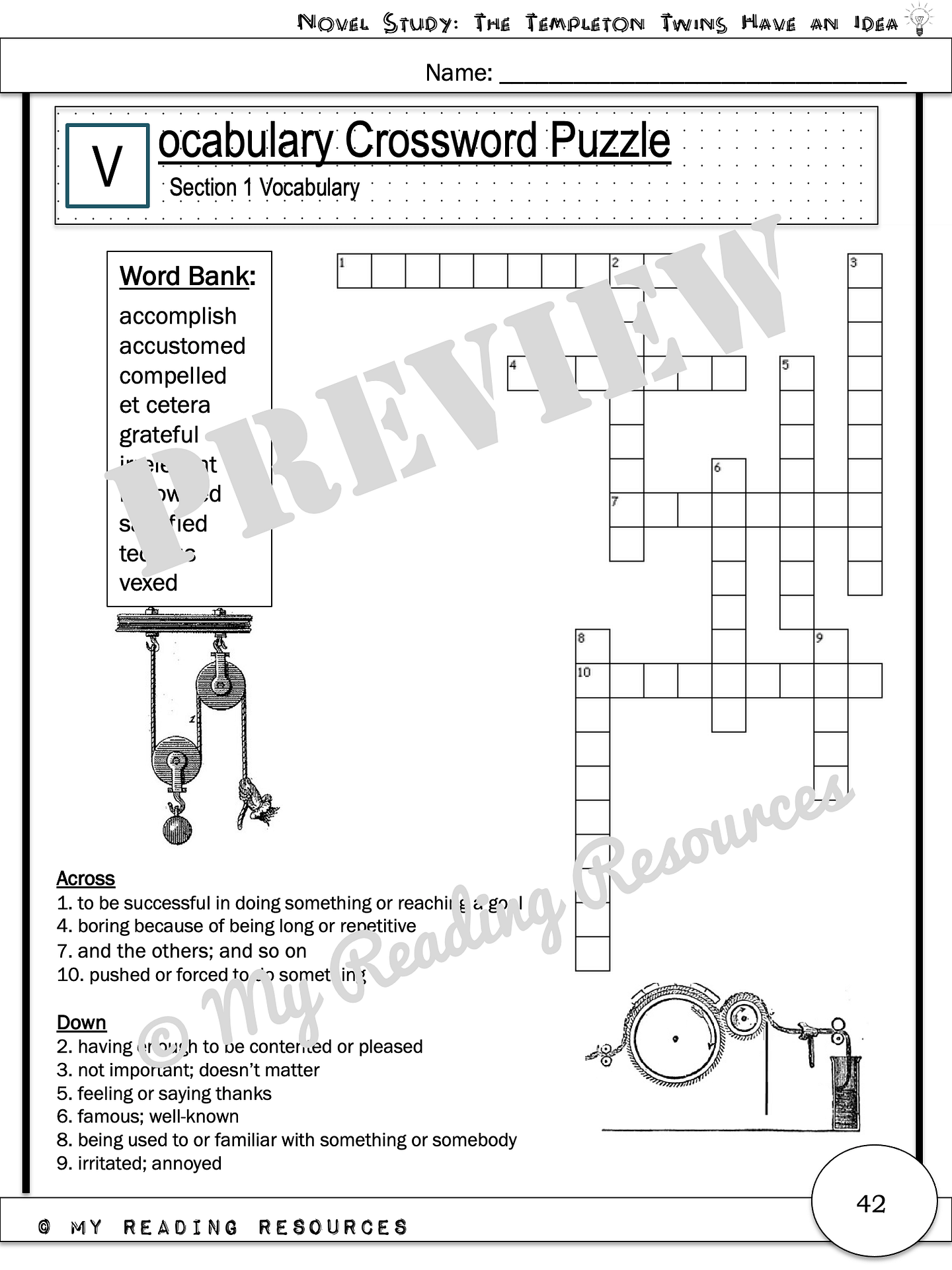 The Templeton Twins Have an Idea Novel Study - My Reading Resources
