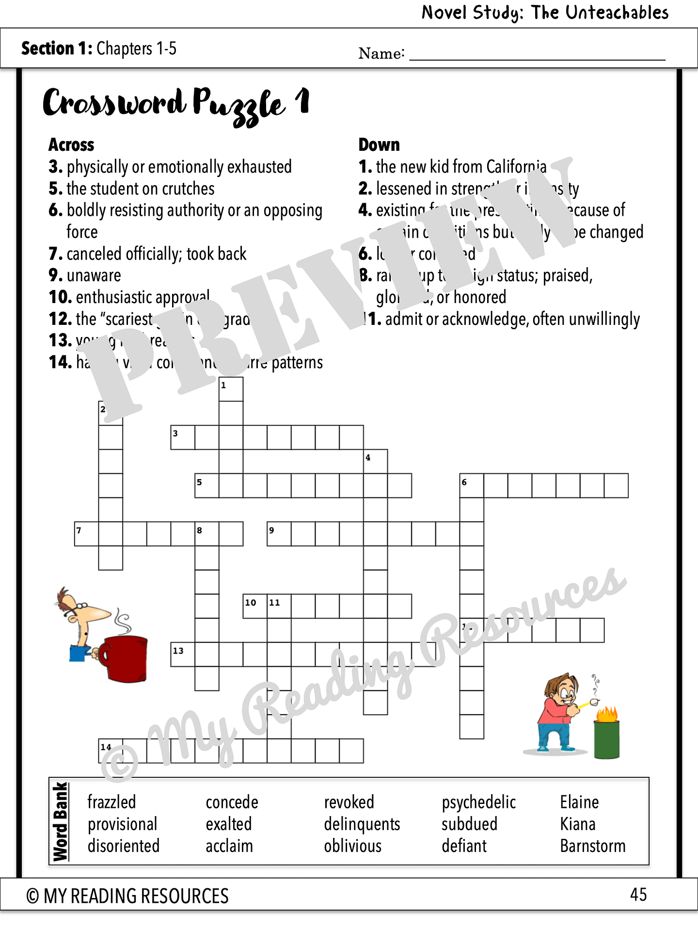 The Unteachables Novel Study - My Reading Resources