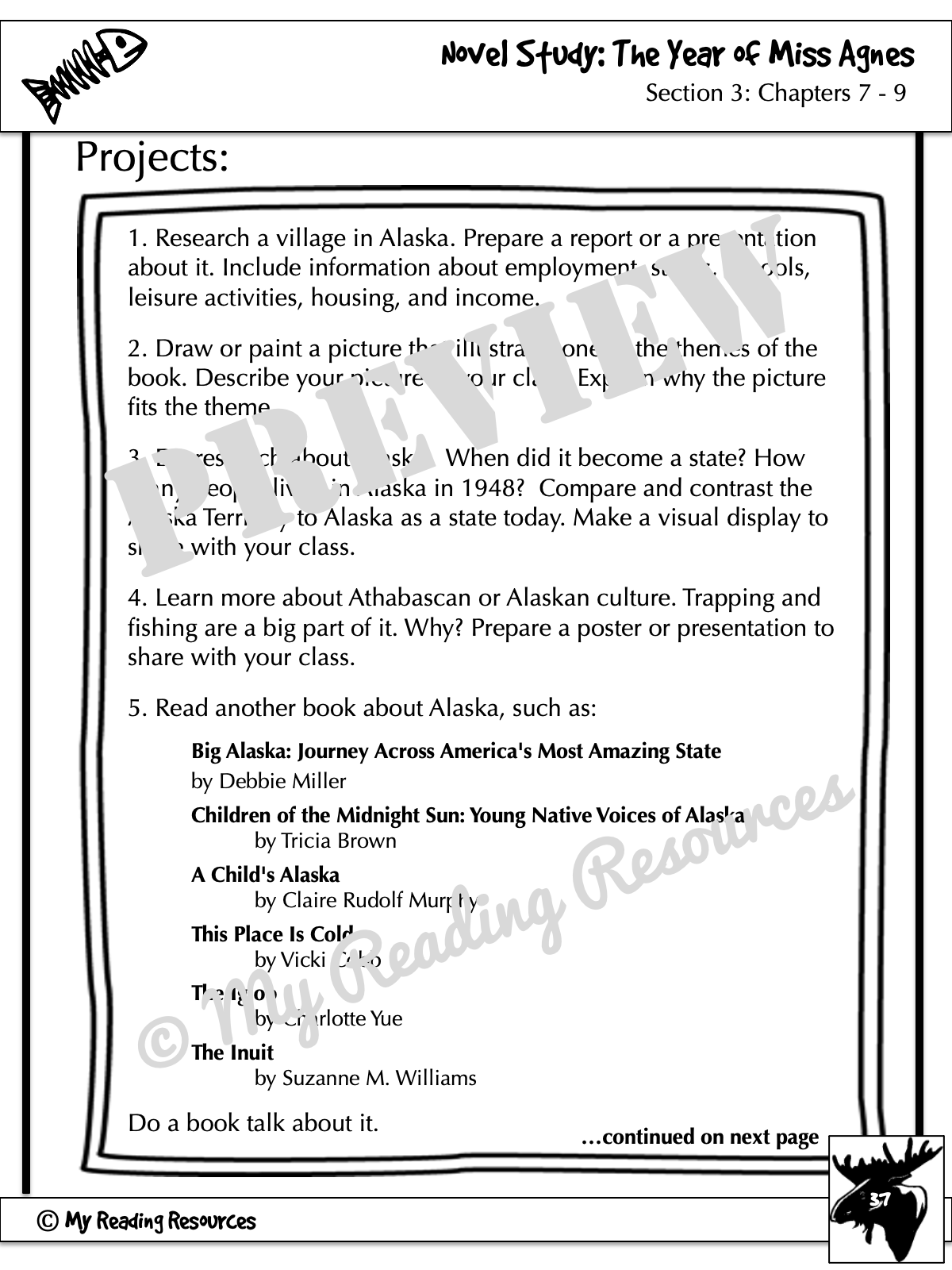 The Year of Miss Agnes Novel Study - My Reading Resources