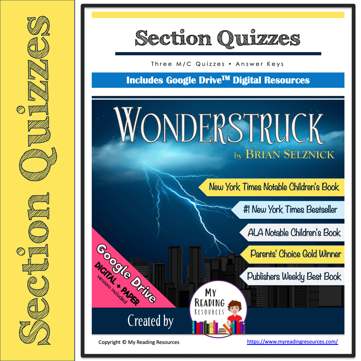 Wonderstruck Section Quizzes - My Reading Resources