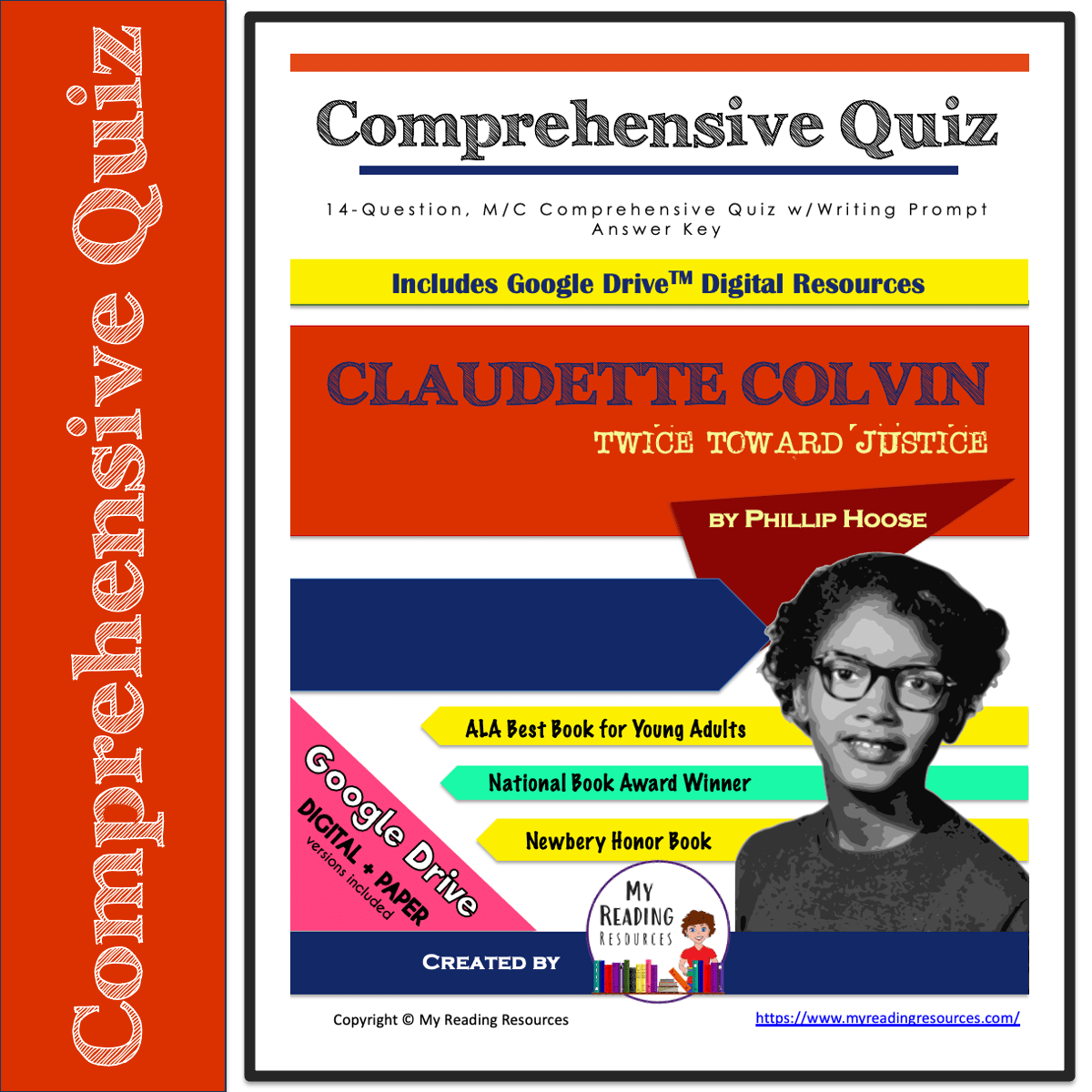 Claudette Colvin: Twice Toward Justice Comprehensive Quiz - My Reading ...