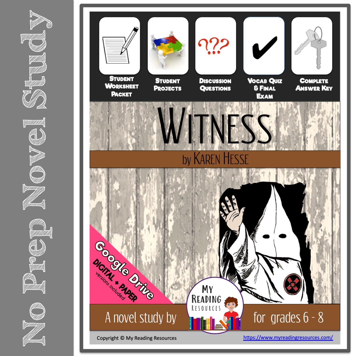 Witness Novel Study - My Reading Resources