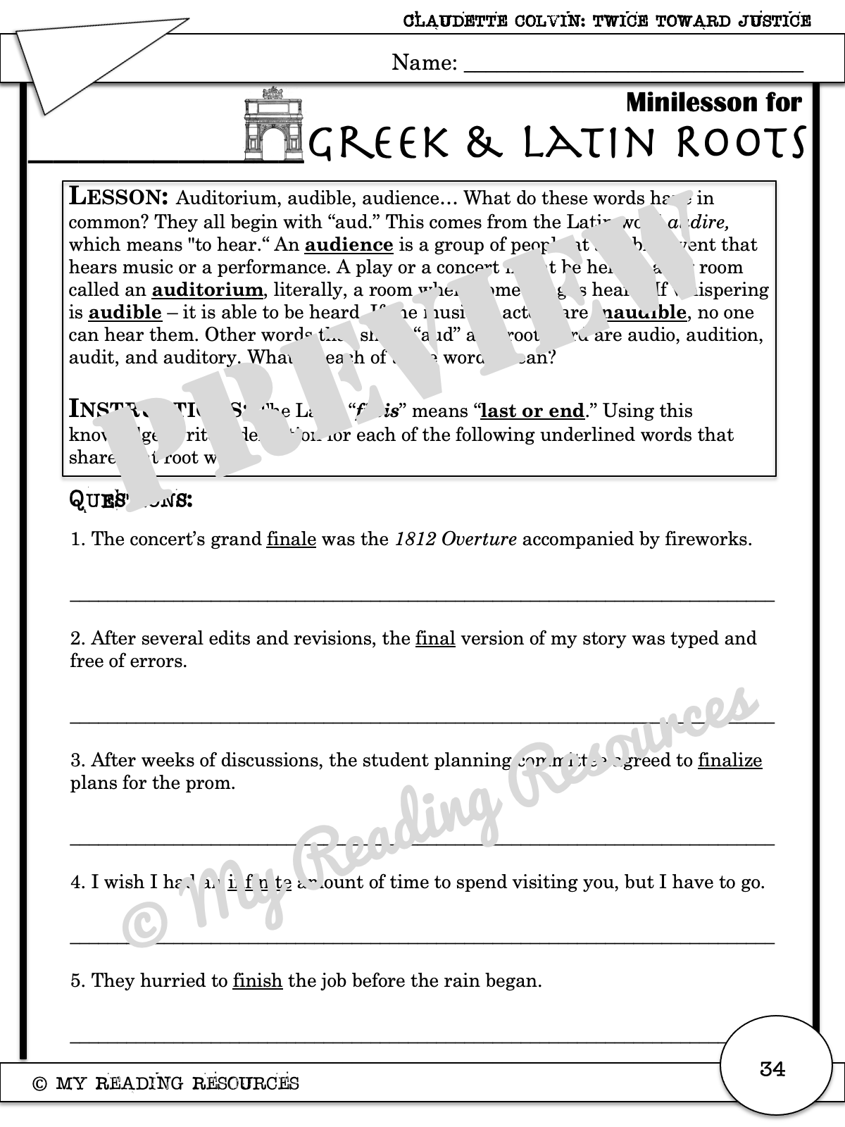 Claudette Colvin: Twice Toward Justice Nonfiction Book Study - My ...