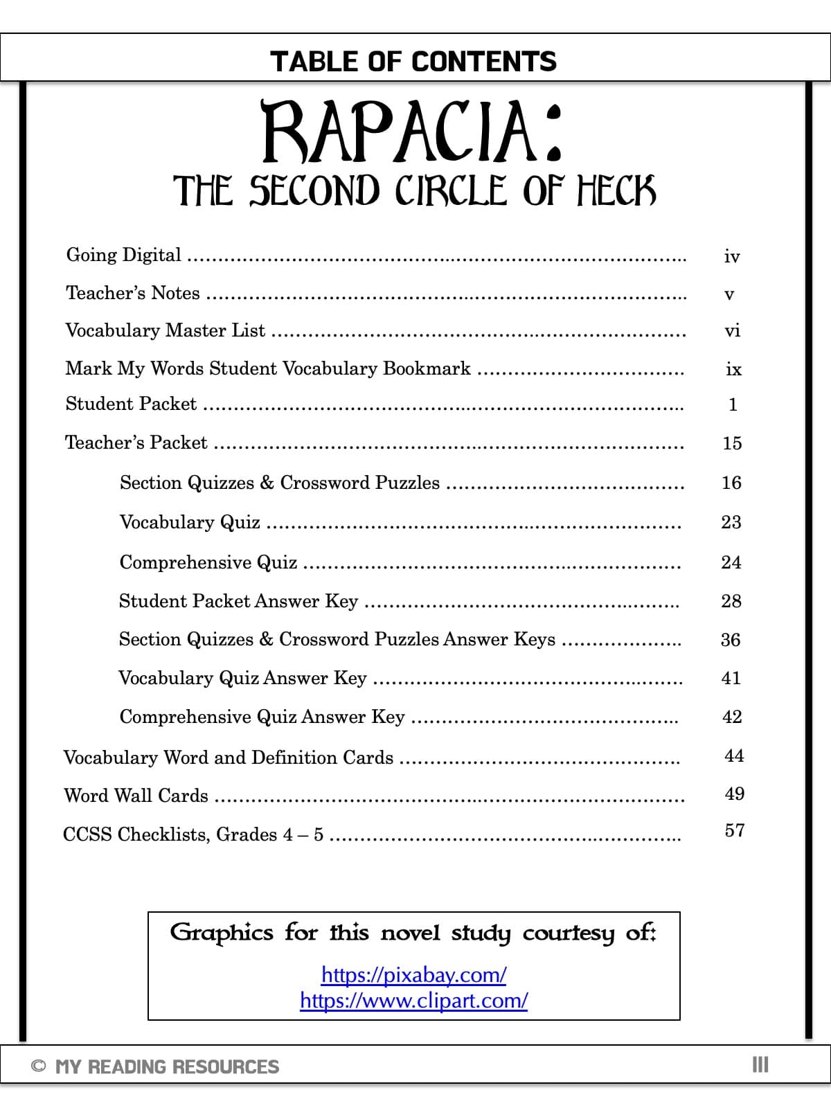 Rapacia: The Second Circle of Heck Guided Reading Unit w/ Assessments ...
