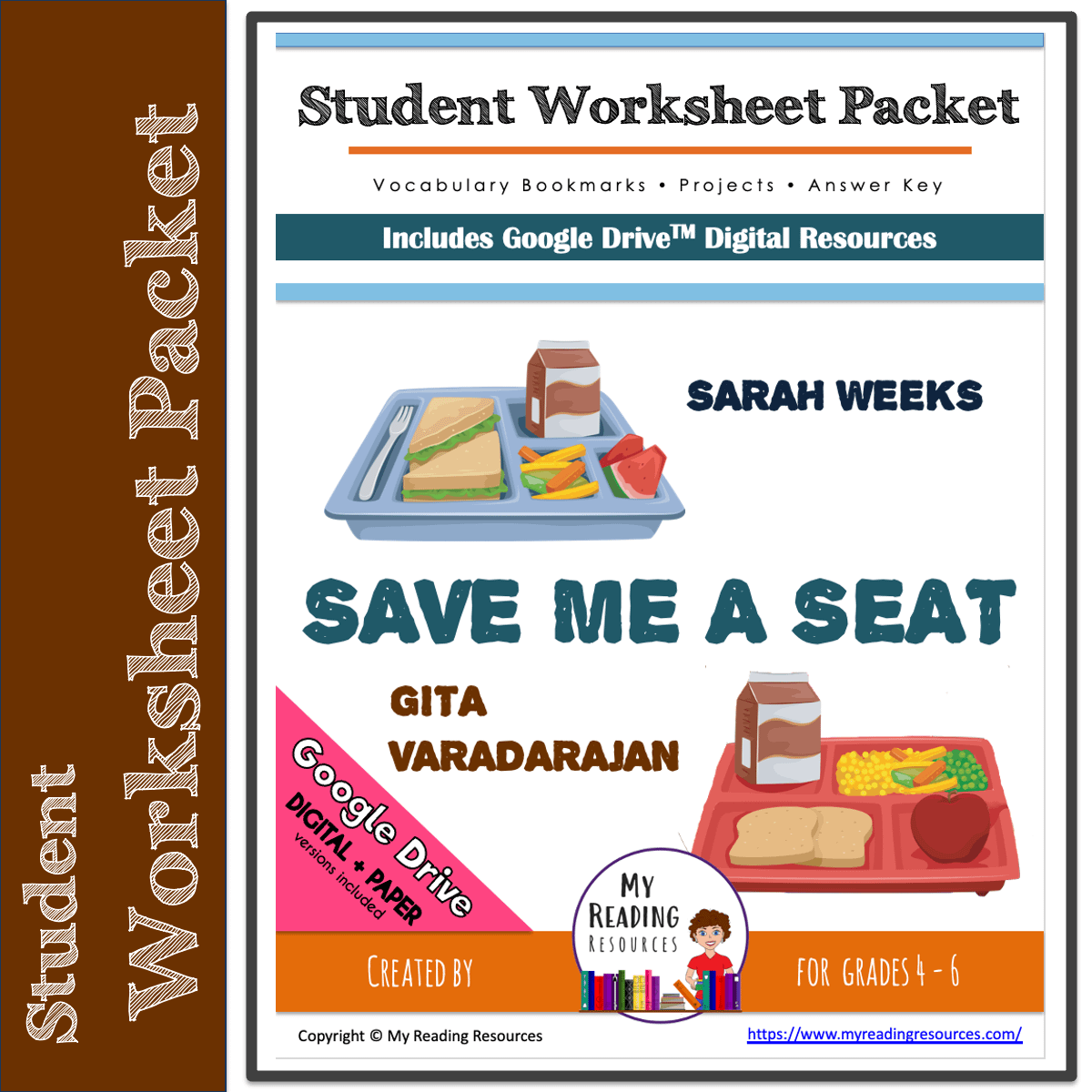 Save Me A Seat Student Worksheet Packet - My Reading Resources