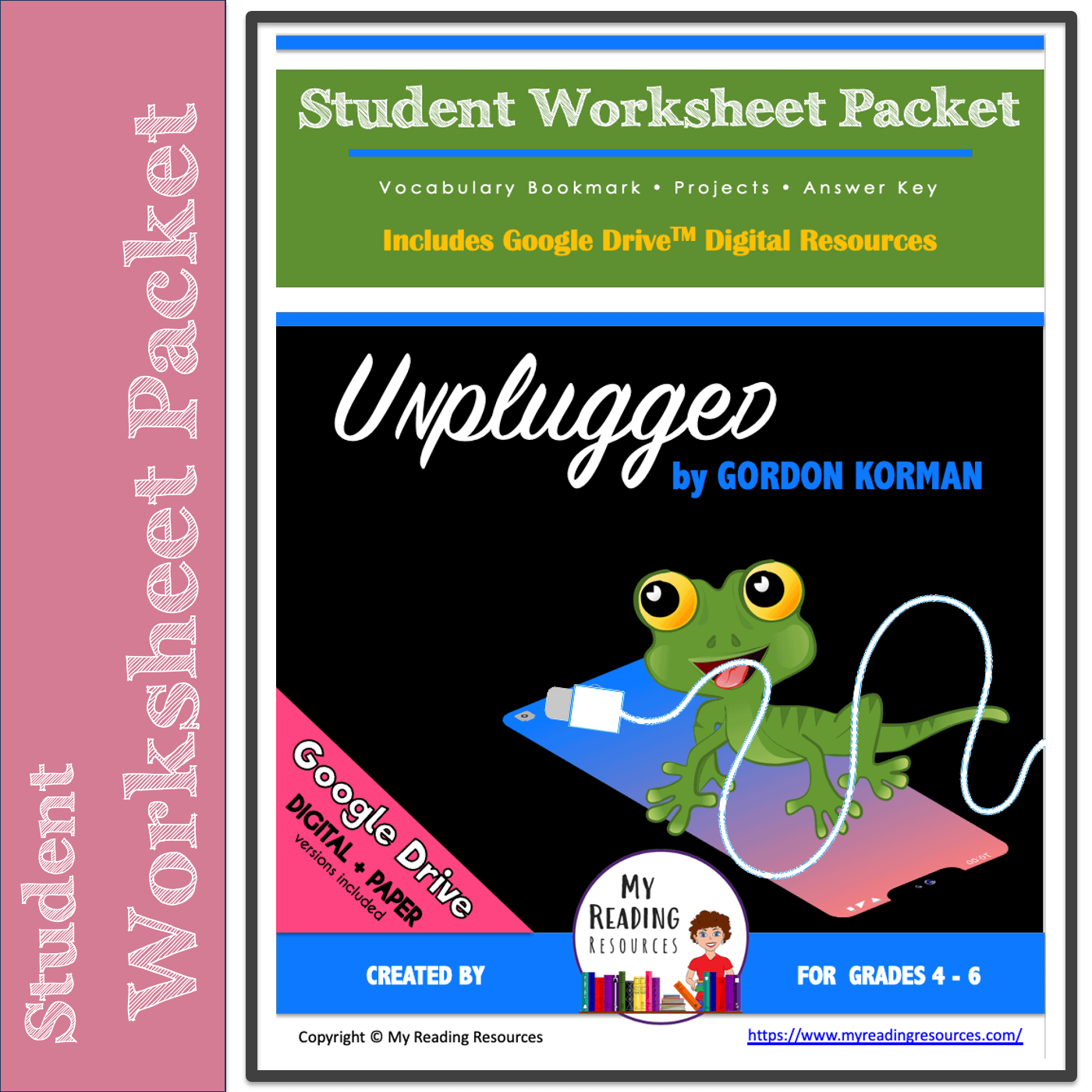 Unplugged Student Worksheet Packet - My Reading Resources
