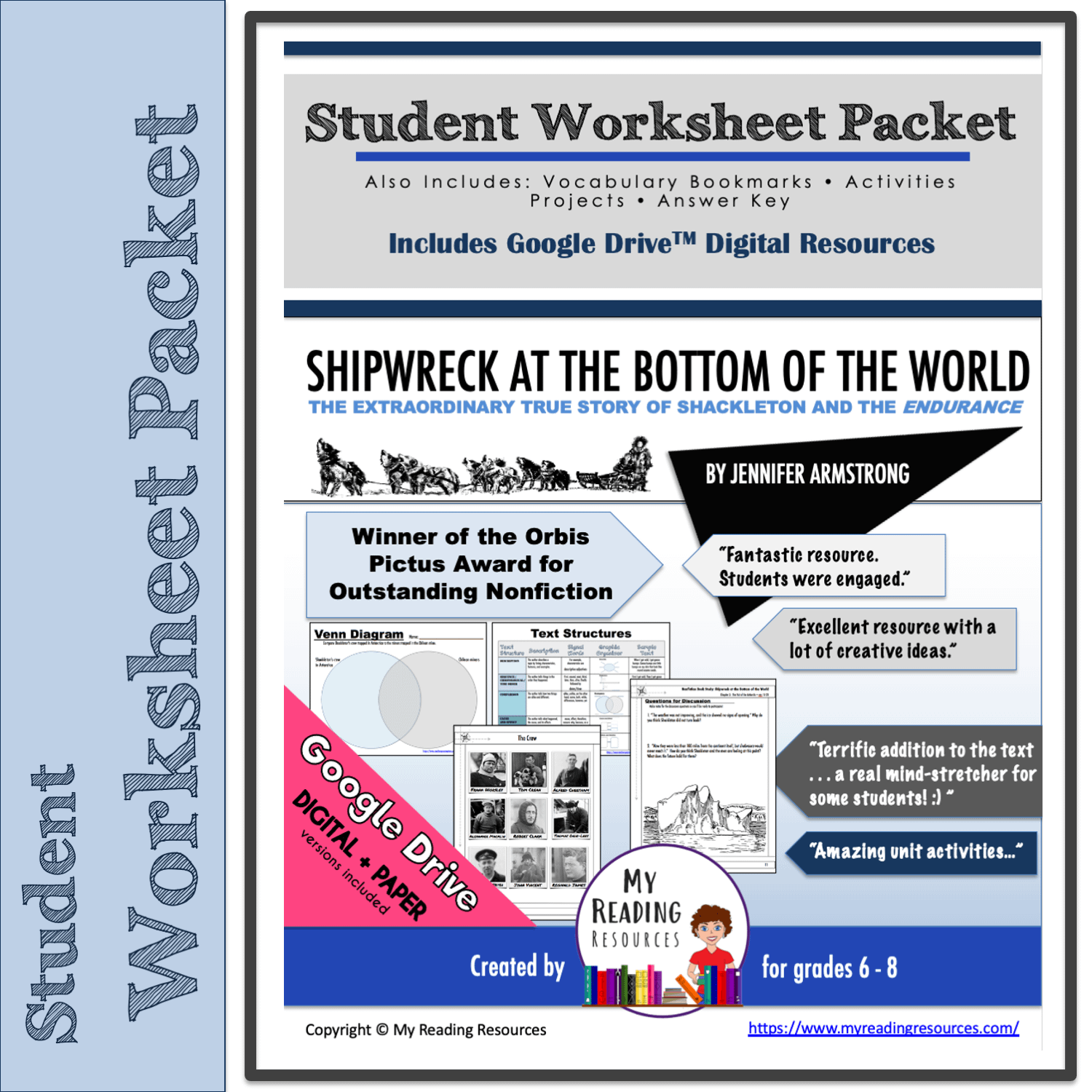 Shipwreck at the Bottom of the World Student Worksheet Packet - My ...