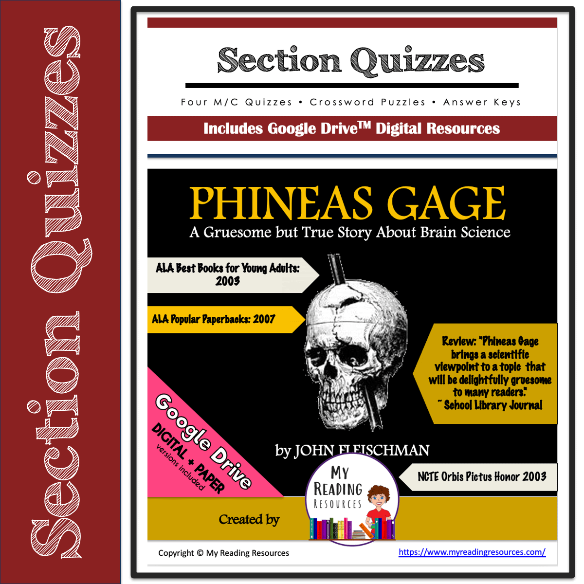 Phineas Gage Section Quizzes & Crossword Puzzles - My Reading Resources