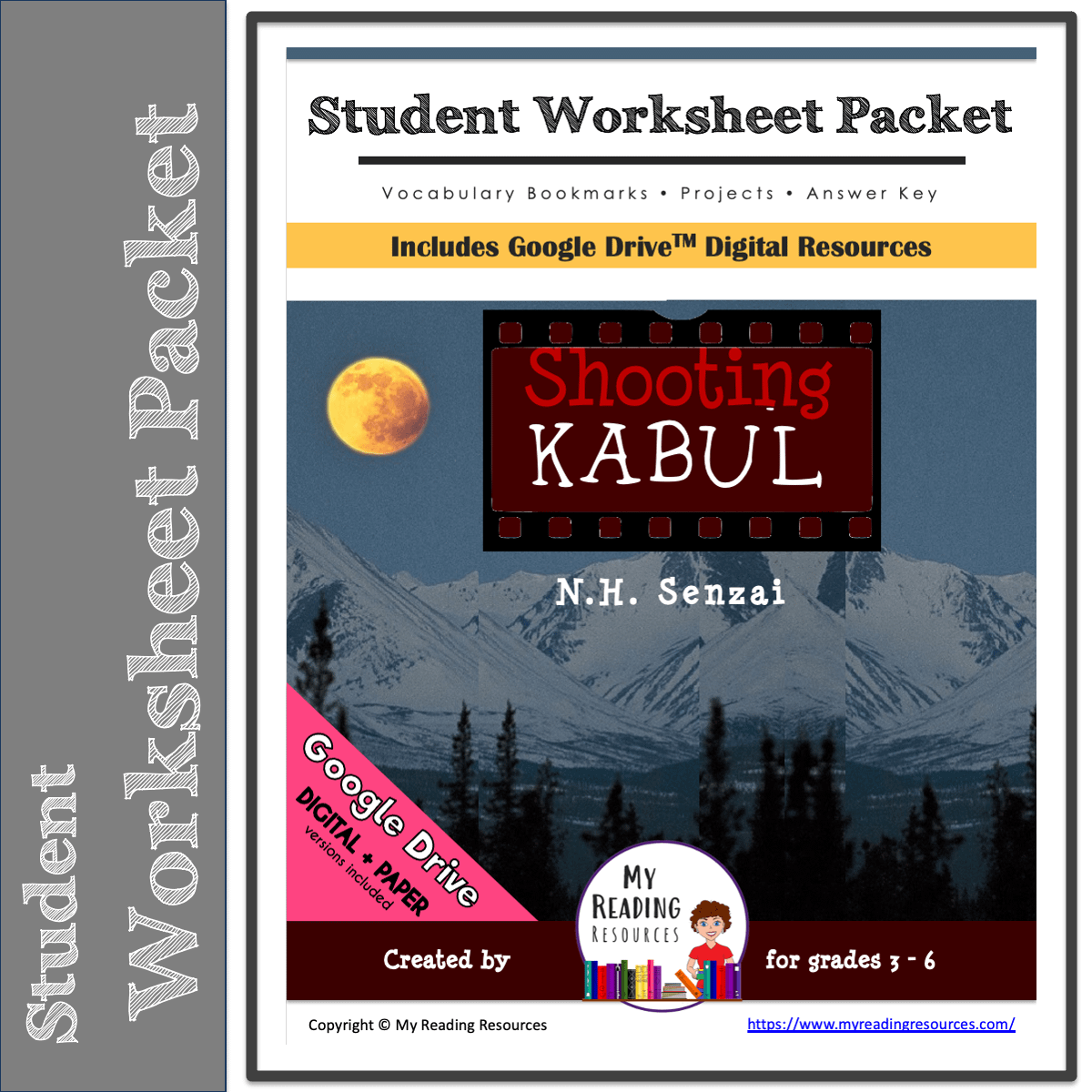 Shooting Kabul Student Worksheet Packet - My Reading Resources