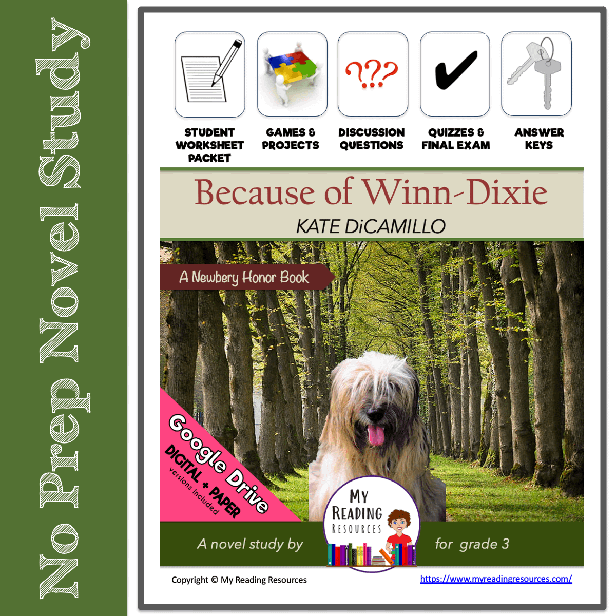 Because of Winn-Dixie Novel Study - My Reading Resources