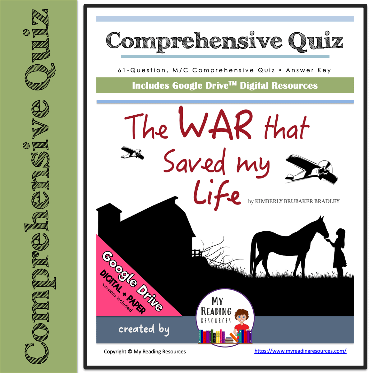 The War That Saved My Life Comprehensive Quiz - My Reading Resources