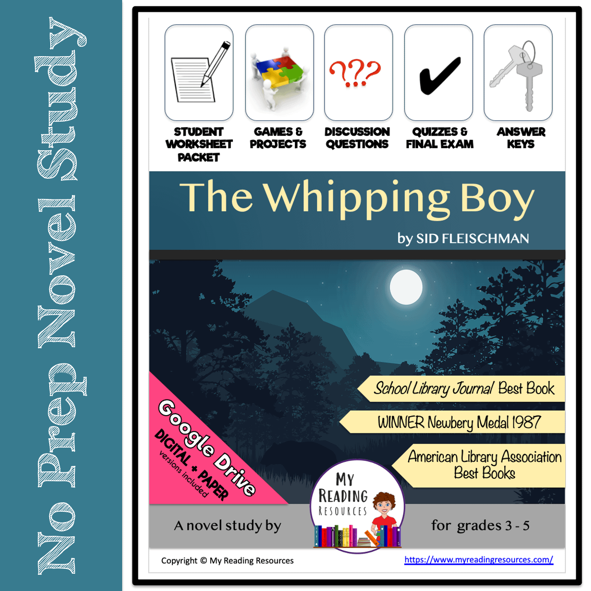 The Whipping Boy Novel Study - My Reading Resources