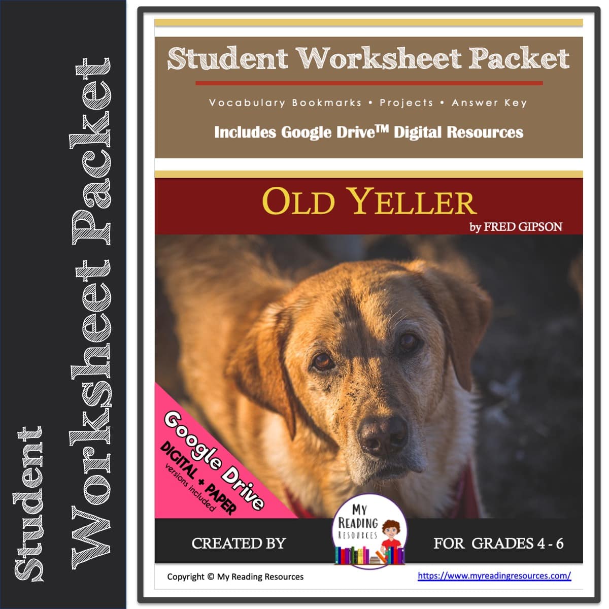 Old Yeller Student Worksheet Packet - My Reading Resources