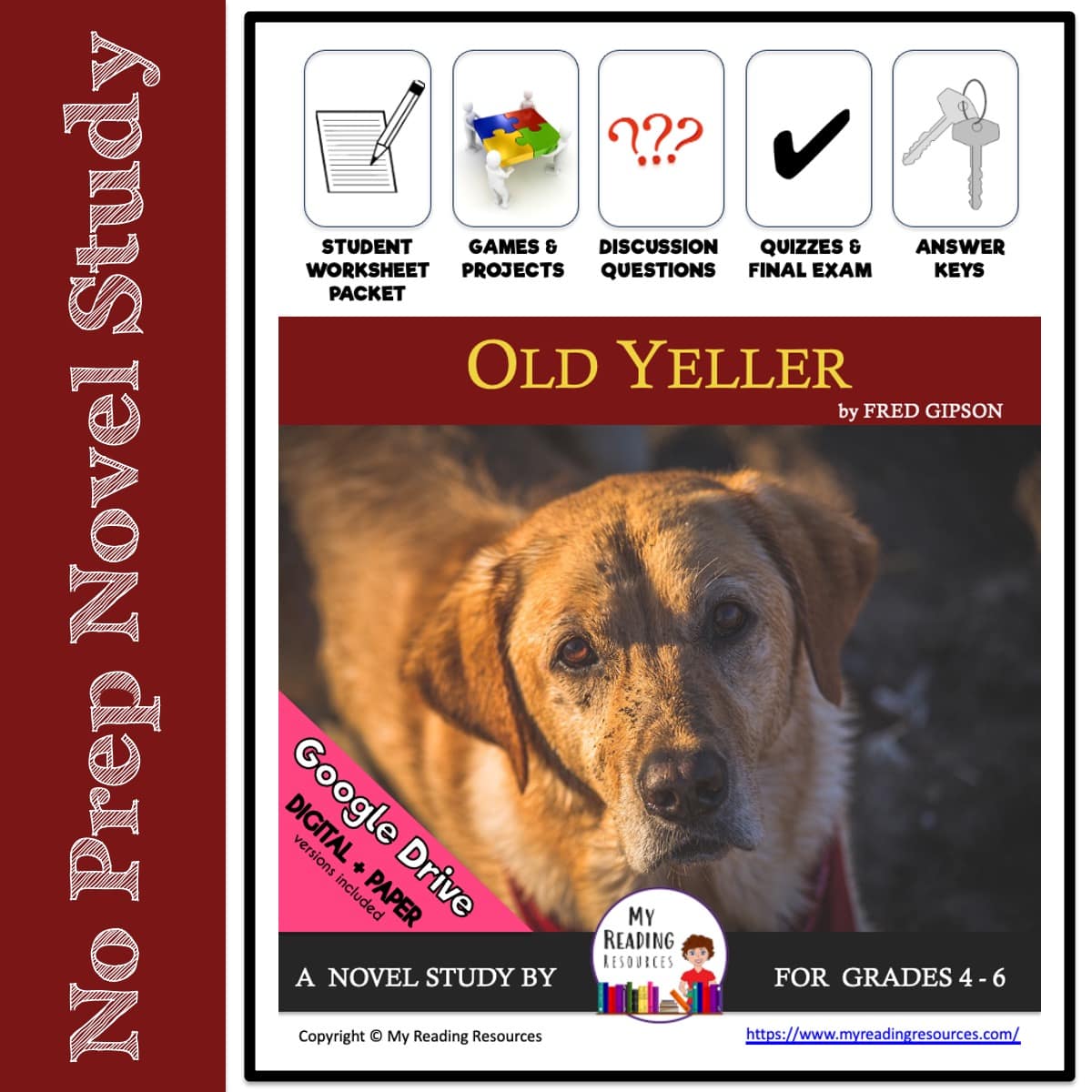 Old Yeller Novel Study - My Reading Resources