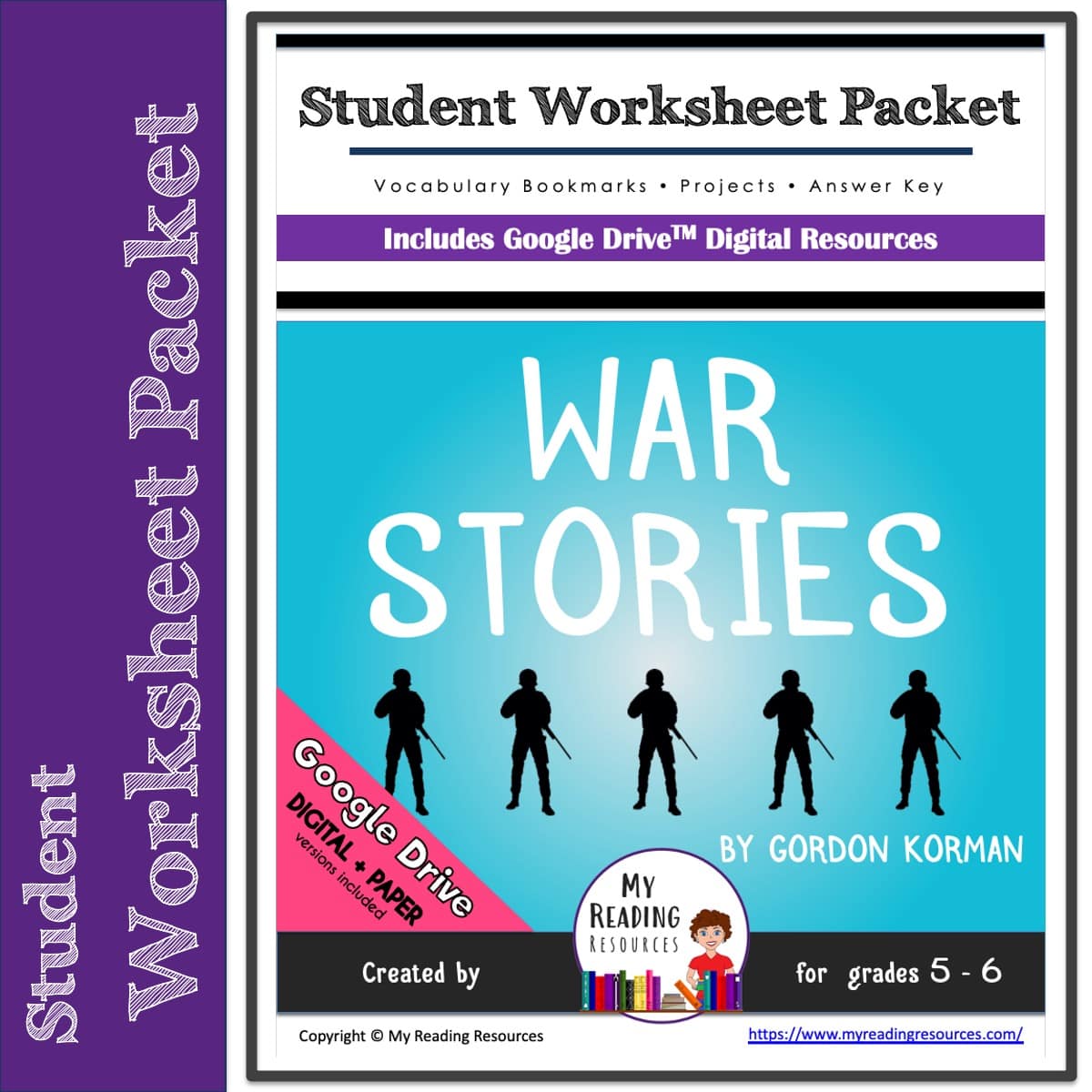 War Stories Student Worksheet Packet - My Reading Resources